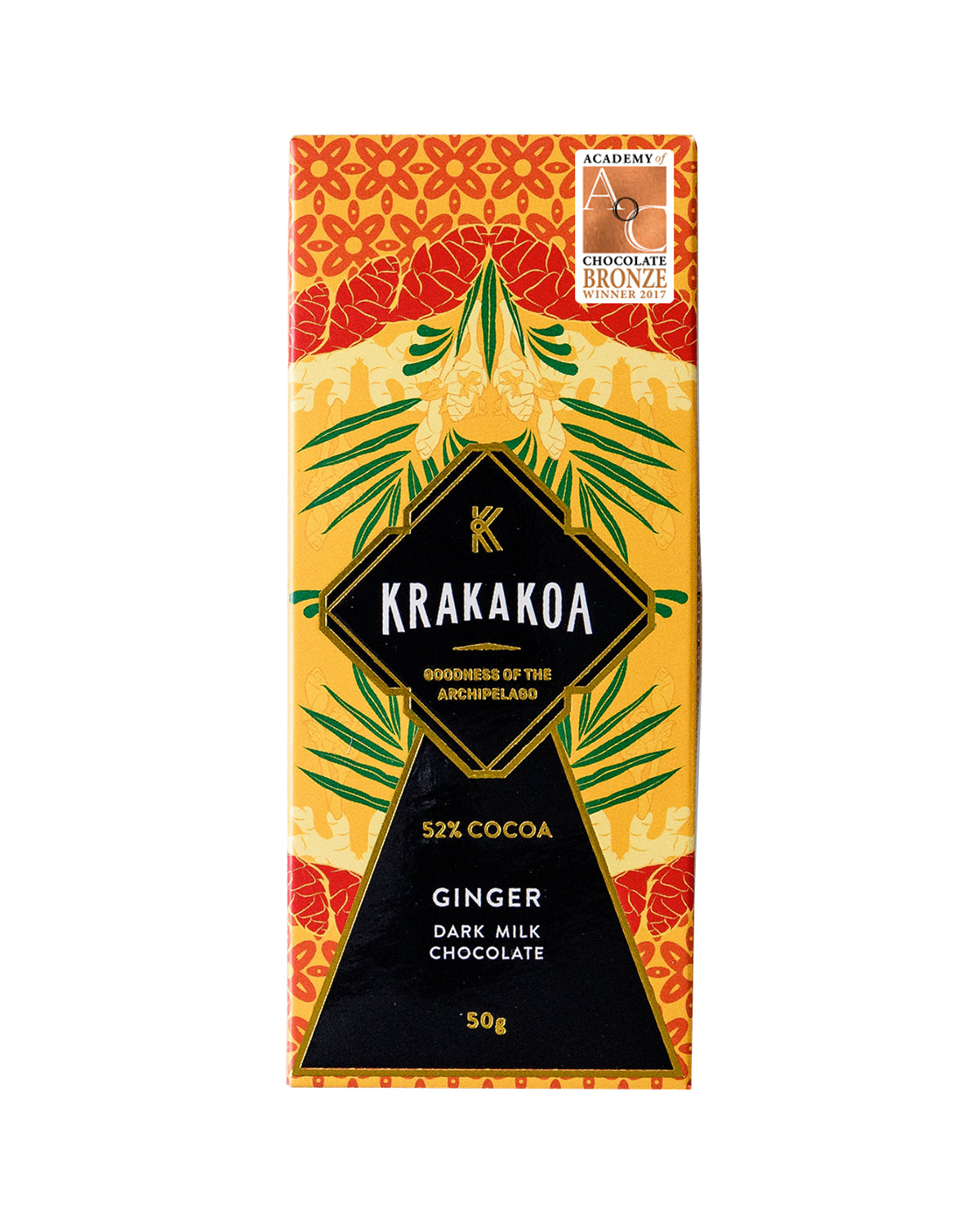 Flavoured Ginger Dark Milk Chocolate – Krakakoa